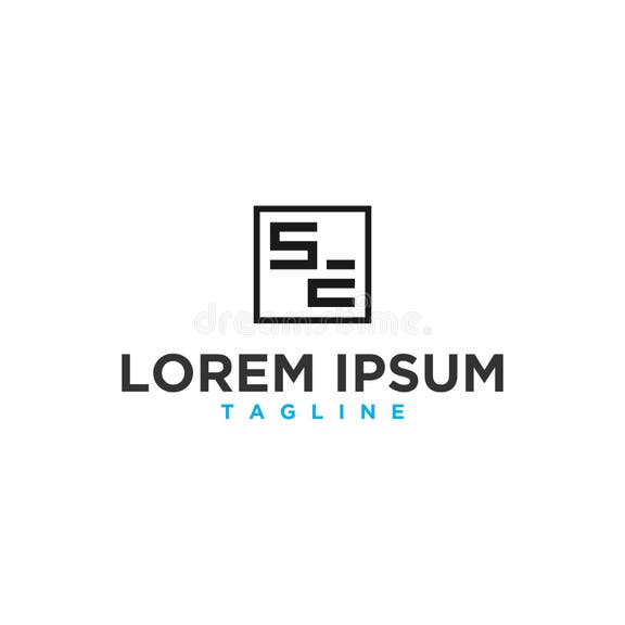 Se Monogram Logo Design Inspiration Stock Vector - Illustration of ...