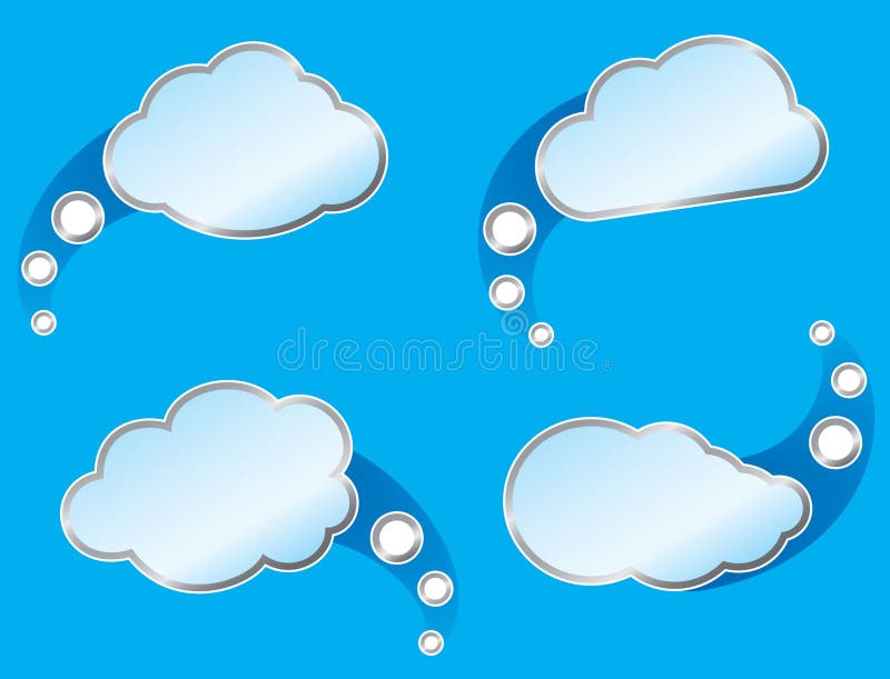 Se nubla la colección ilustración del vector. Ilustración de aire ...