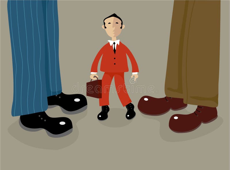 Se Sentir Petit illustration de vecteur. Illustration of hommes - 71070