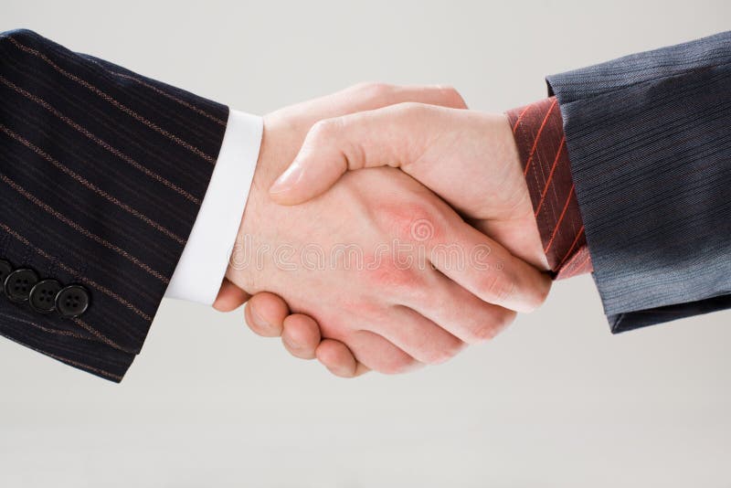 Se serrer la main photo stock. Image du financier, businessman - 3903456