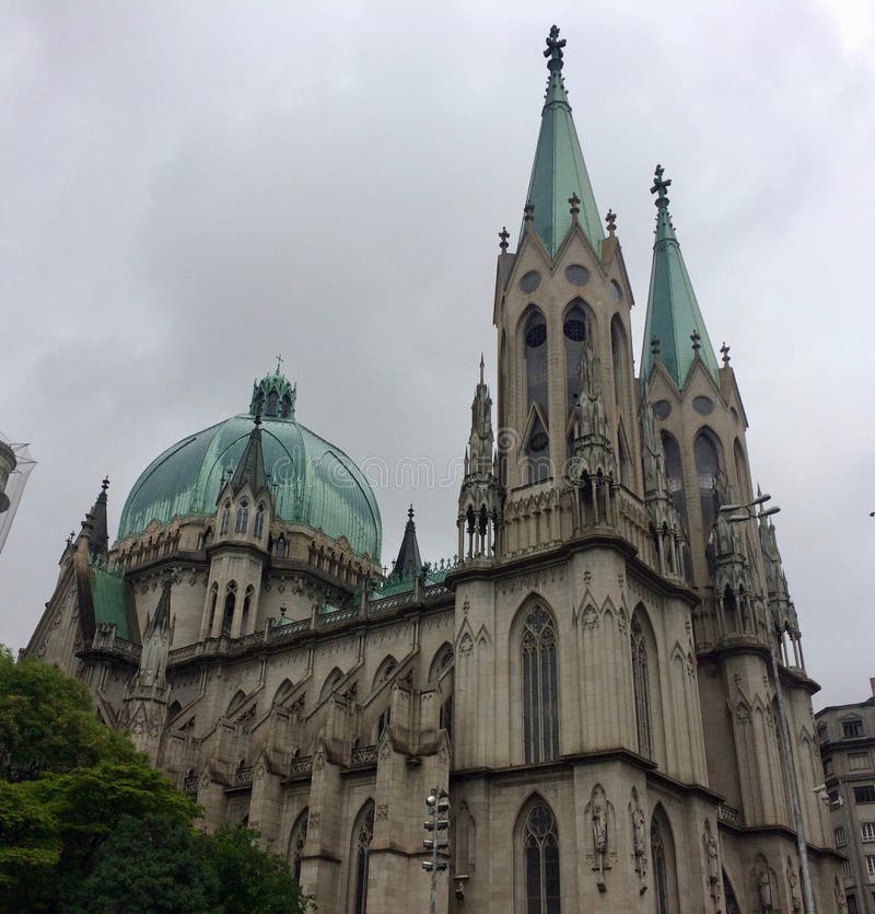 Se Square, Sao Paulo, Brazil Stock Photo - Image of brazil, faith: 88470372