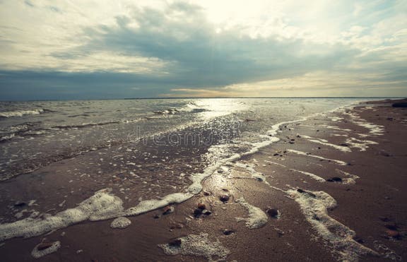 Sea stock photo. Image of summer, tide, cloud, serenity - 54189404