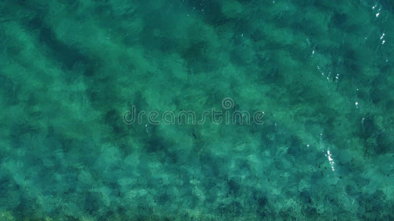 Sea Aerial View. Sea Texture. Tranquil Turquoise Sea Stock Video ...