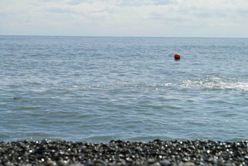 The sea is agitated stock photo. Image of clouds, blue - 223613214