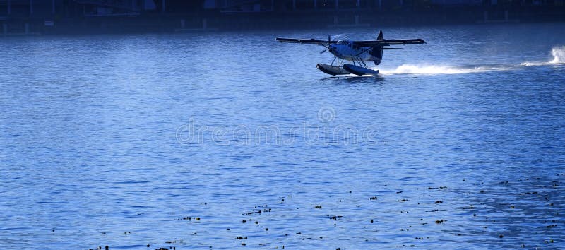 Sea Airplane Taking Off from Water and Flying Stock Image - Image of ...