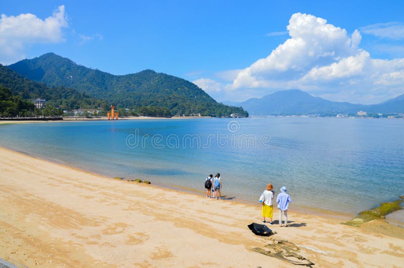 The Sea Around Miyajima Island Japan Editorial Stock Photo - Image of ...