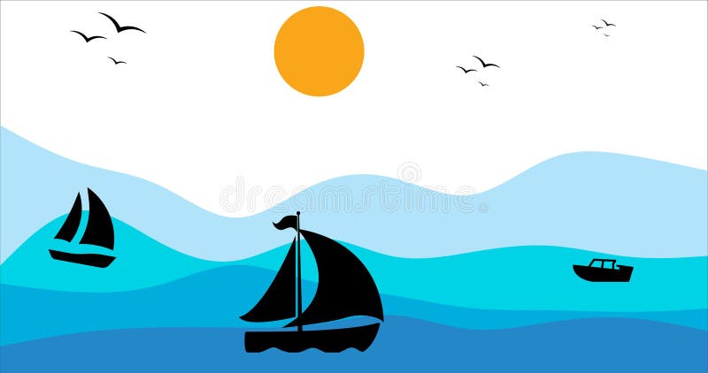 Sea Background. Water Background. Waves Background Design Stock Vector ...