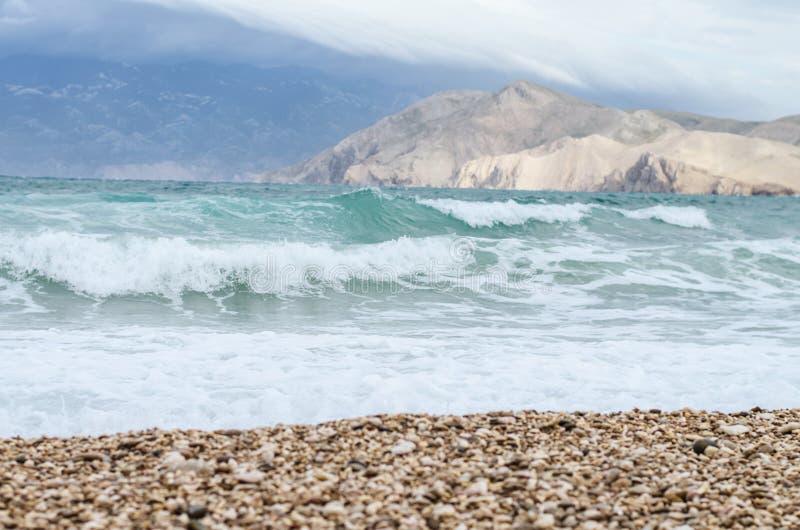 Sea in bad weather stock image. Image of nature, disaster - 85049003