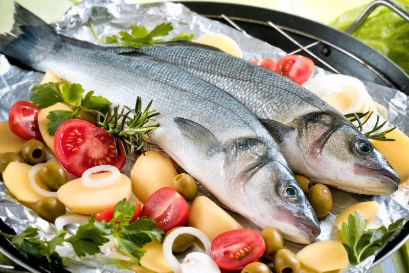 Sea-bass stock photo. Image of freshness, supermarket - 18606128