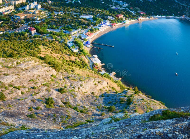 Sea bay stock image. Image of nature, cape, shore, green - 11241787
