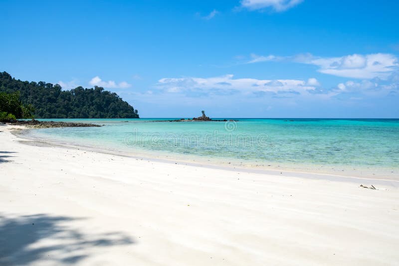 Sea Beach Colorful White Sand Smooth Stock Photo - Image of sand ...