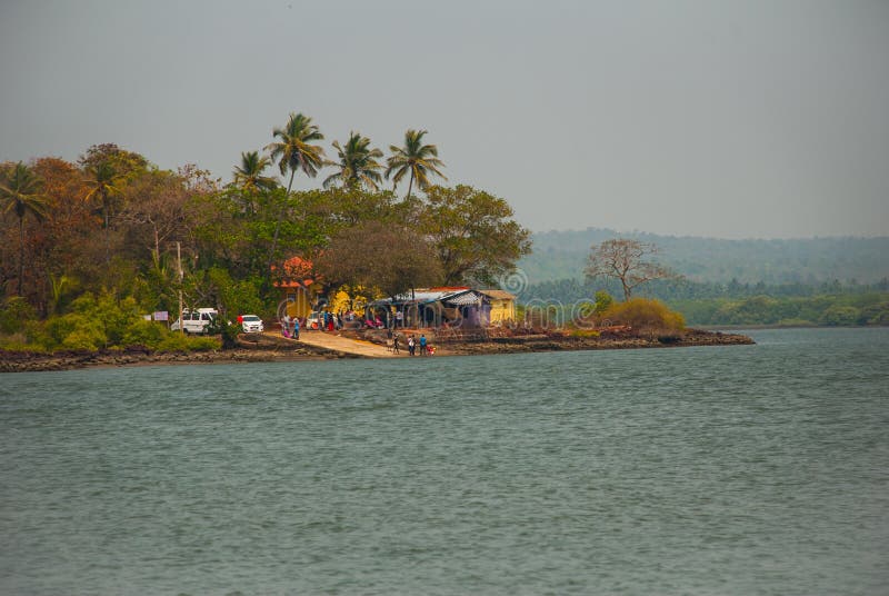 The Sea and the Beach in the Evening. Goa State, India. Stock Photo ...