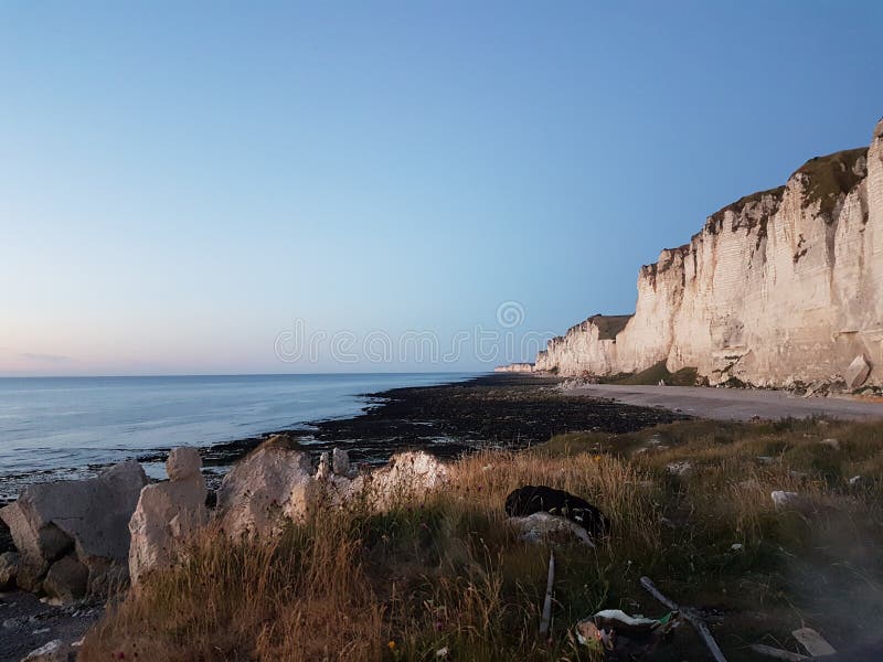 Sea beach France stock image. Image of beach, rocks, france - 78313503
