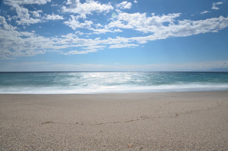Sea and Beach, Long Exposure Shot Stock Image - Image of longexposure ...