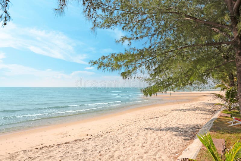 Sea Beach Nature Scene. Tropical Beach Holiday. Stock Image - Image of ...