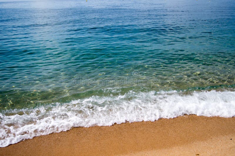 Sea beach in Spain stock photo. Image of beautiful, foam - 31945656
