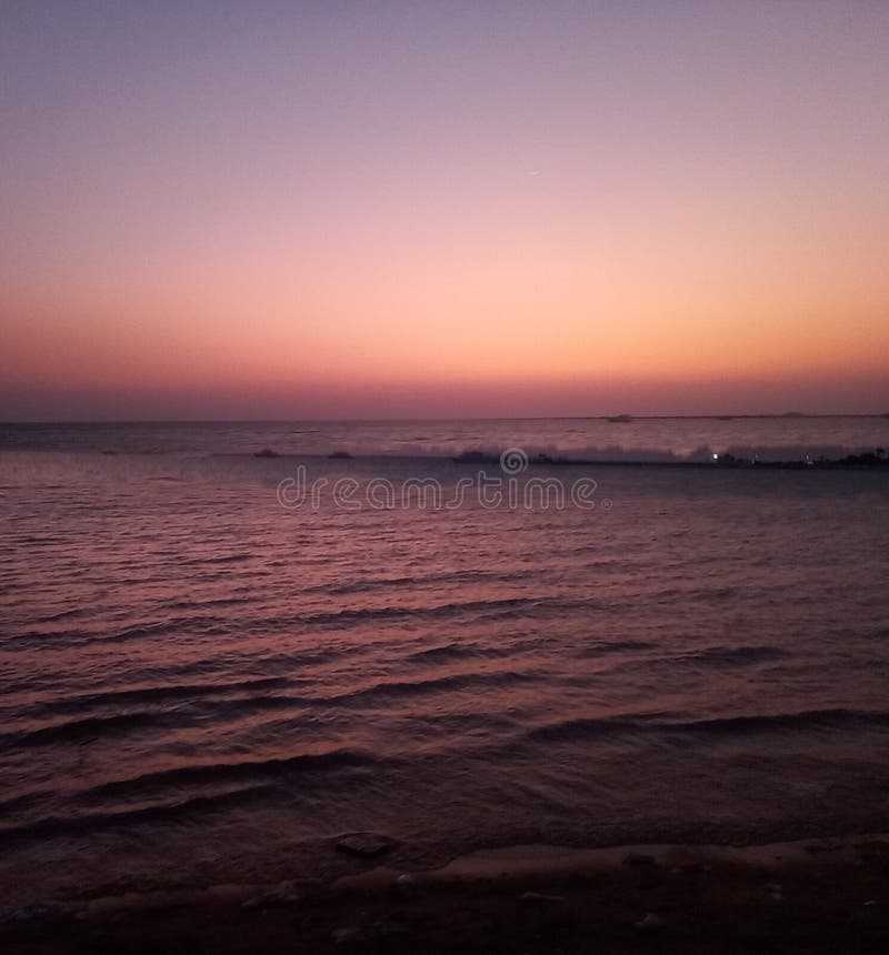 On the Sea Beach Sunrise Red Sea Sand Stock Image - Image of sunrise ...