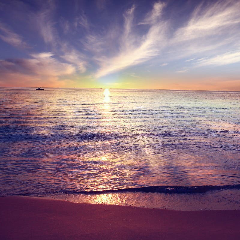 Sea beach sunset gold stock image. Image of people, relaxation - 58560919