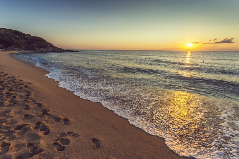 Sea beach sunset stock image. Image of blue, sunset - 102663477