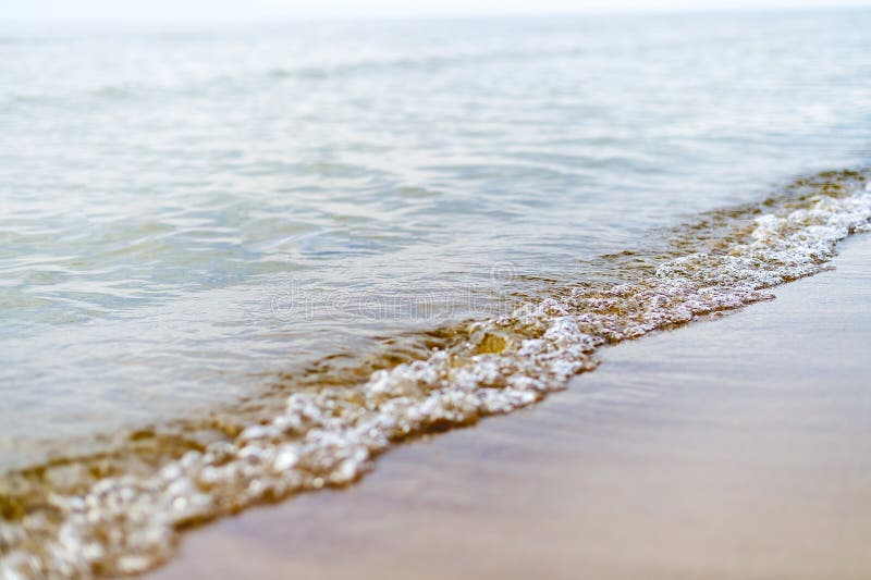 Sea Beach Washed by Waves of Water Stock Image - Image of water, splash ...