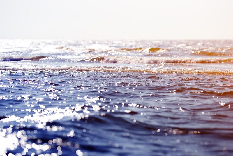 Sea Beach Washed by Waves of Water Stock Image - Image of summer ...