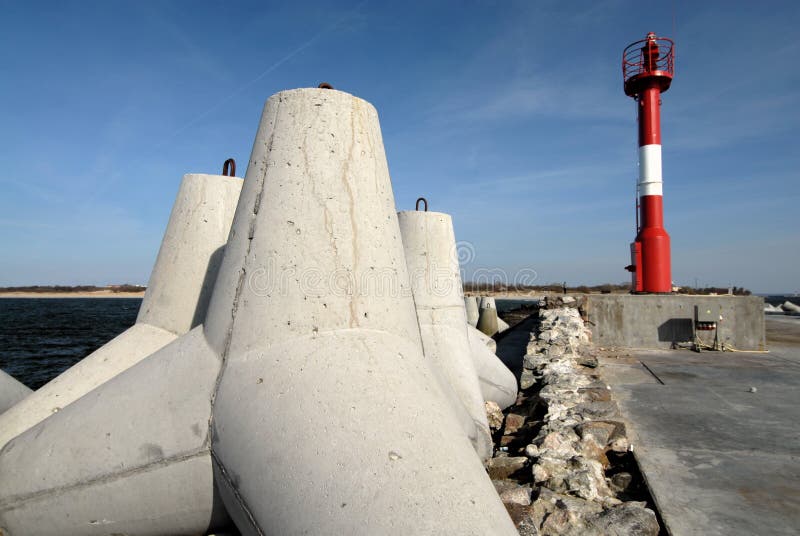 Sea beacon stock image. Image of navigation, hope, cloudy - 9114389