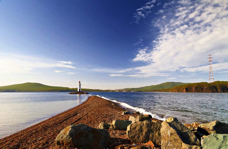 Sea beacon stock photo. Image of lighthouse, high, nature - 34967670