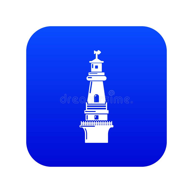Beacon icon, cartoon style stock vector. Illustration of signal - 105275689