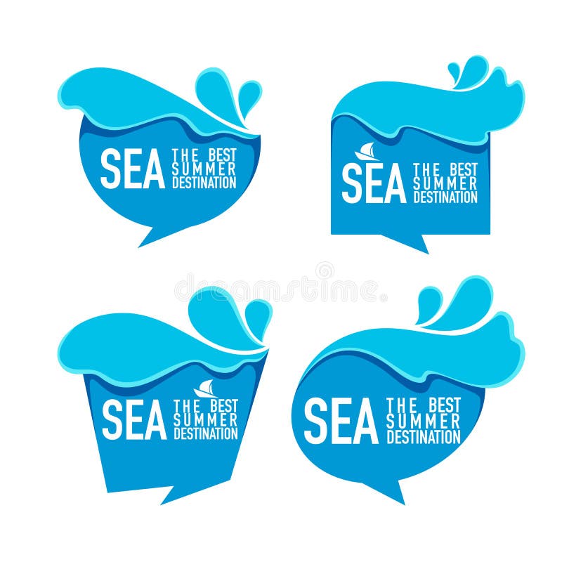 Sea the Best Summer Destination Stock Vector - Illustration of ...