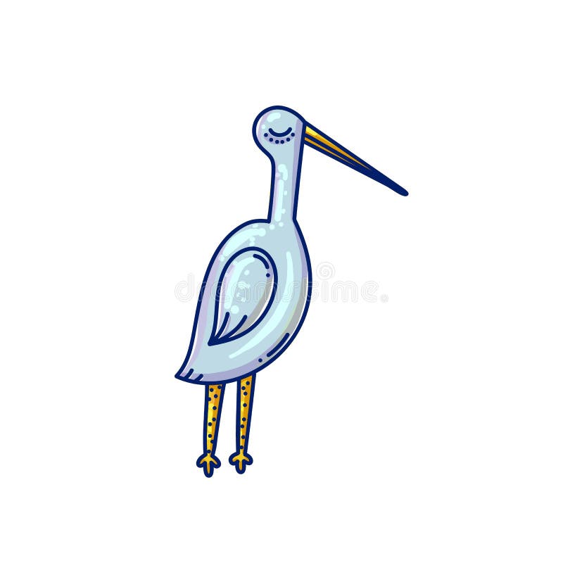 Sea bird illustration. stock vector. Illustration of fauna - 131018816