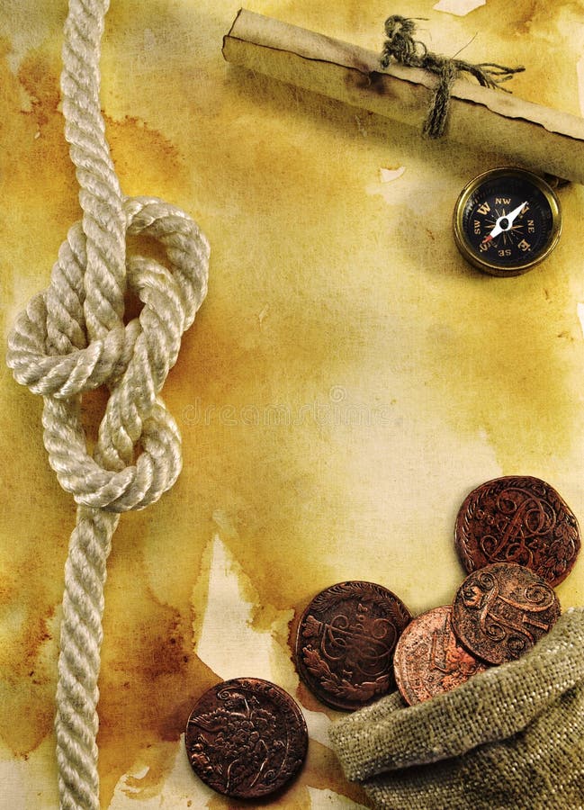 Nautical Objects Set Isolated Stock Photo - Image of ship, adventure ...