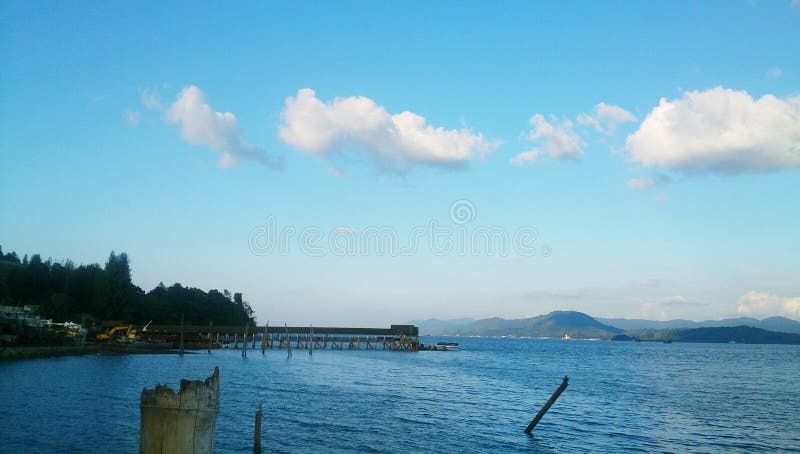 Sea Blue stock image. Image of jetti, andaman, blue - 104215391