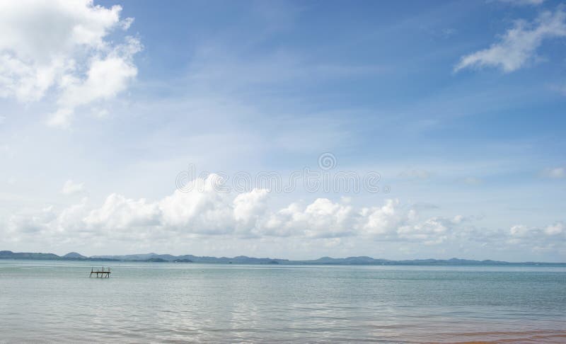The Blue Sky, Clean White Sky, Beautiful in Nature Stock Photo - Image ...