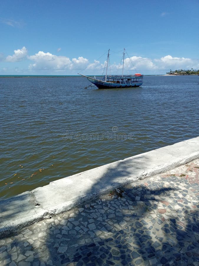Sea boat mar sky stock photo. Image of sunlight, terrain - 210350176