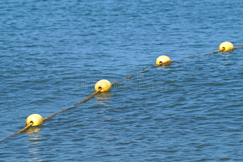 Sea Bobbing Buoy for the Safety of Maritime . Stock Image - Image of ...
