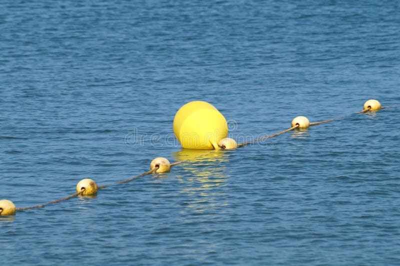 Sea Bobbing Buoy for the Safety of Maritime . Stock Image - Image of ...