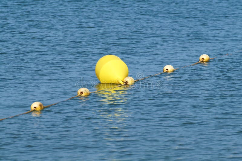 Sea Bobbing Buoy for the Safety of Maritime . Stock Image - Image of ...