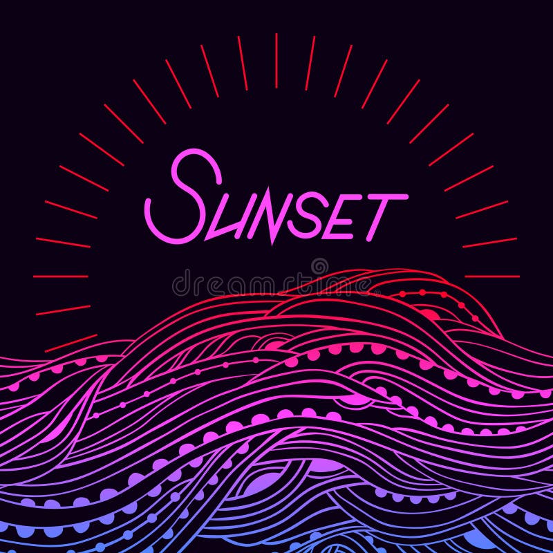 Border Sunset Stock Illustrations – 32,983 Border Sunset Stock ...