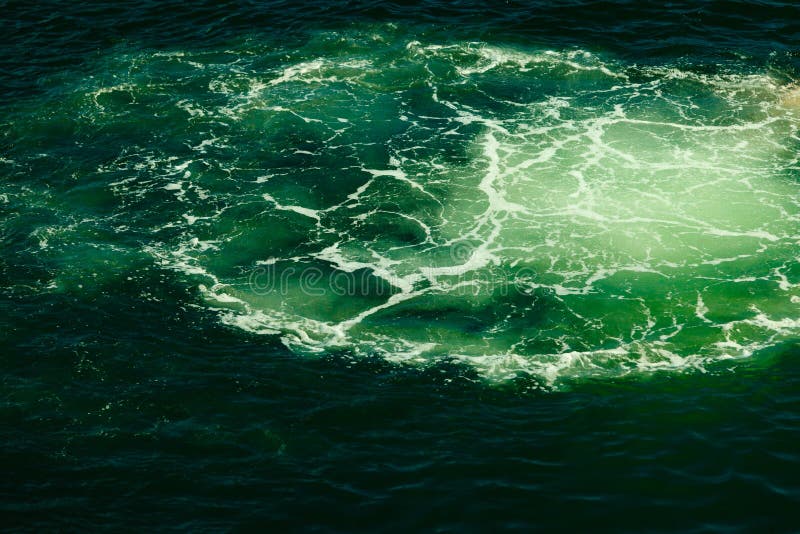 Sea Bottom with Blue Water Wave Splash Background Stock Image - Image ...