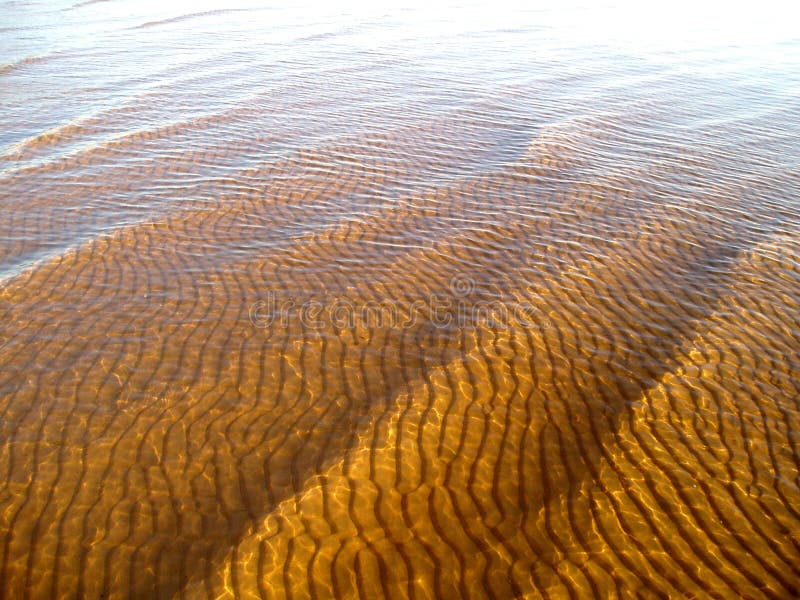 Sea Bottom with Small Waves Stock Image - Image of swim, fluid: 16991705