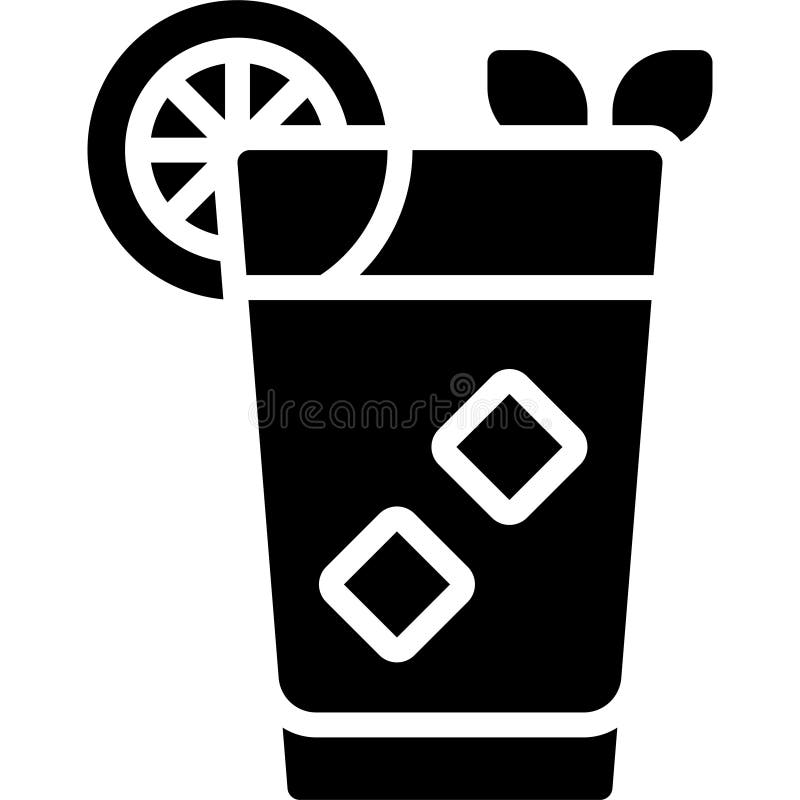 Sea Breeze Cocktail Icon, Alcoholic Mixed Drink Vector Stock Vector ...