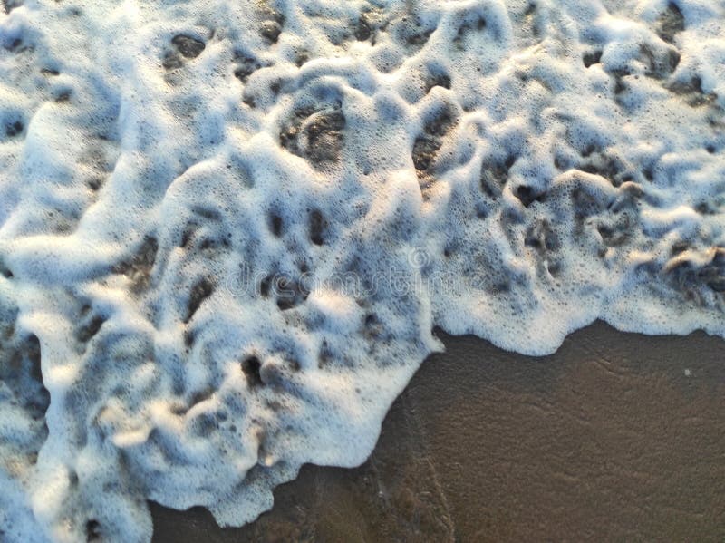 Sea Bubble Comes from the Waves at the Ocean Stock Image - Image of ...