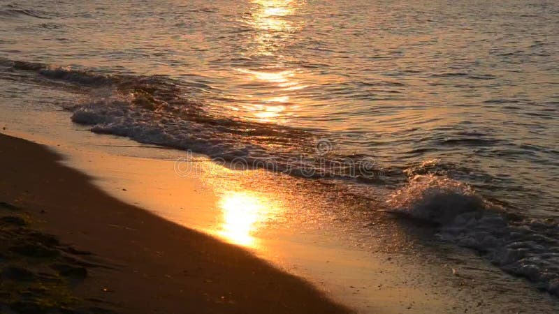 Small Waves on a Pebble-pebble Beach in the Calm of the Day. Stock ...