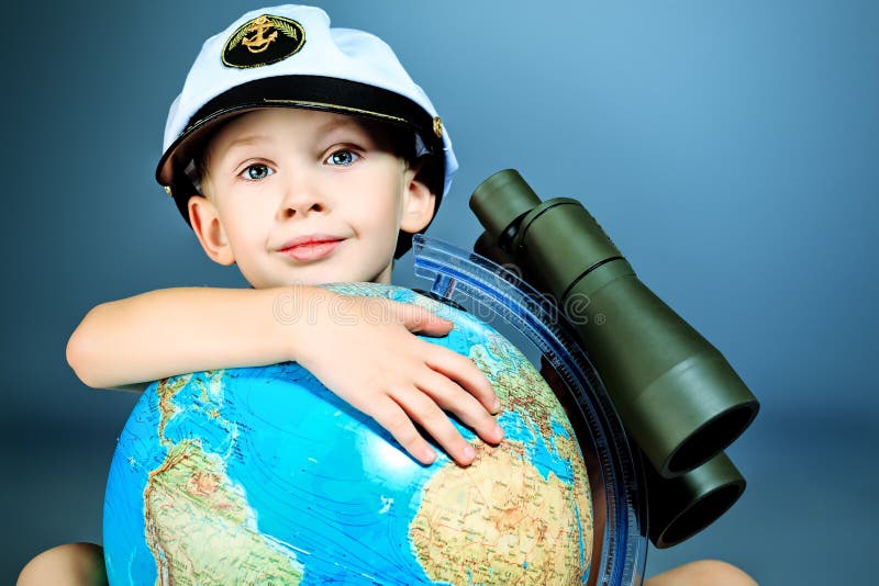 Sea captain stock photo. Image of male, enjoyment, childhood - 28590966