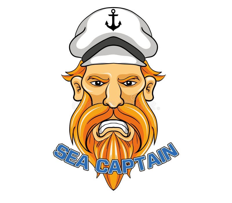 Sea Captain stock vector. Illustration of anchor, military - 54613407