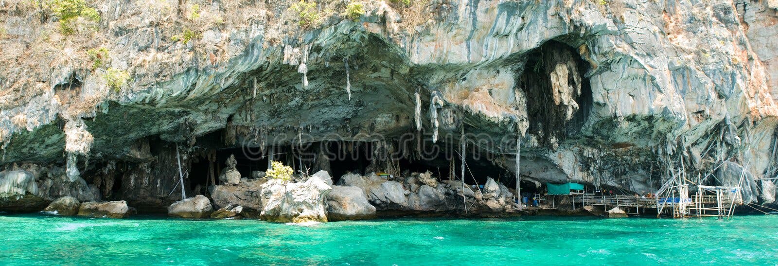 Nymphs Cave. Corfu Island stock photo. Image of cave - 12995602