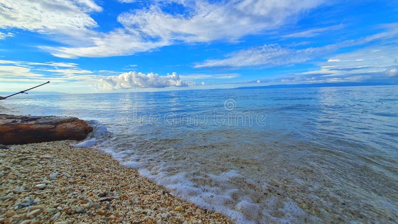 Sea of Central Sulawesi Indonesia & the Sky Clouds Stock Photo - Image ...