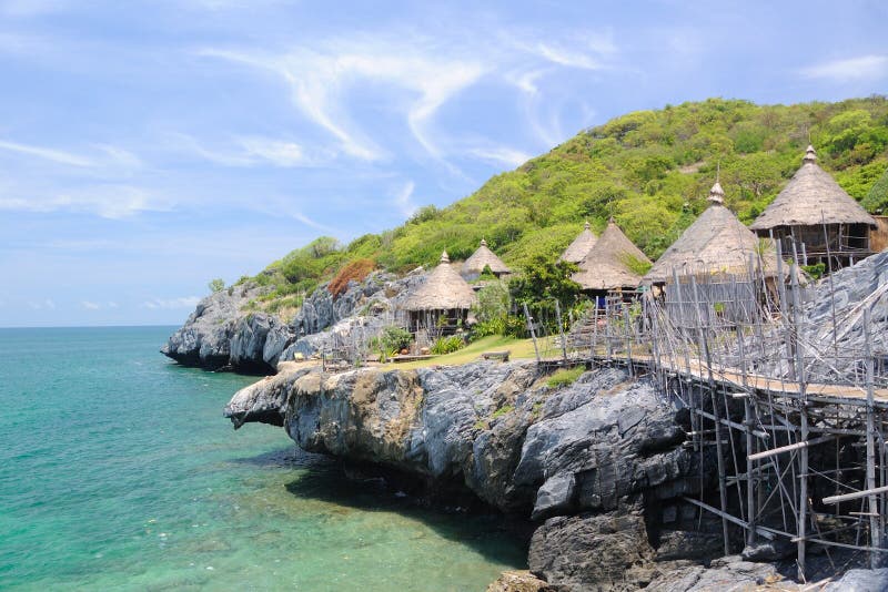 Sea and Cliff stock photo. Image of beach, cliff, island - 15846722