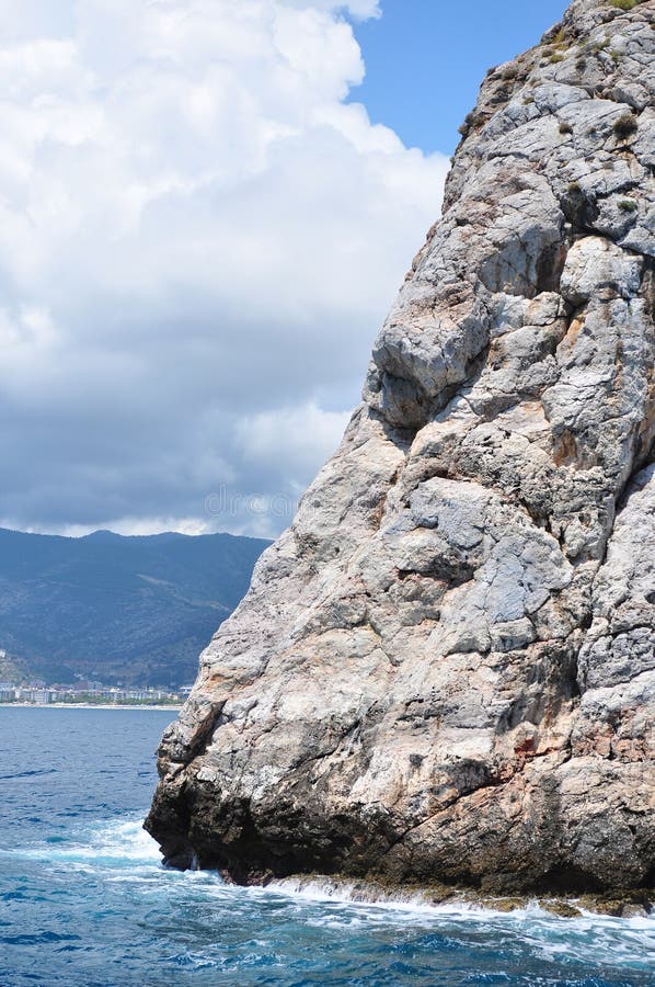 Sea Cliffs. Mediterranean Sea Stock Image - Image of cliffs, cliff ...