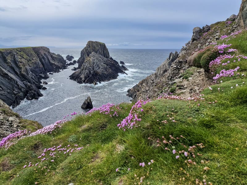 The Sea Cliffs and Stacks at Malin Head. the Northern Most Point in ...